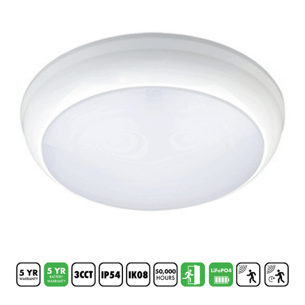BLE Oxley LED Circular Amenity Light - 15W, IP54, IK08, 3CCT, EL-12065 ...