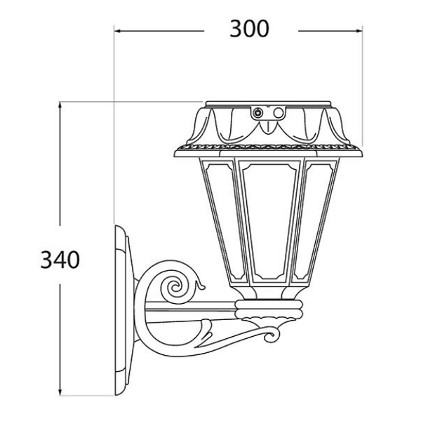 Fumagalli ROSETTA LED Solar Settable Black Lantern - IP55, 280lm, 3CCT ...